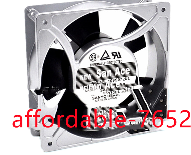 1PCS Sanyo 109S072UL 230V 18 16W 0.11/0.09A 12038 Gale Volume Cooling ...