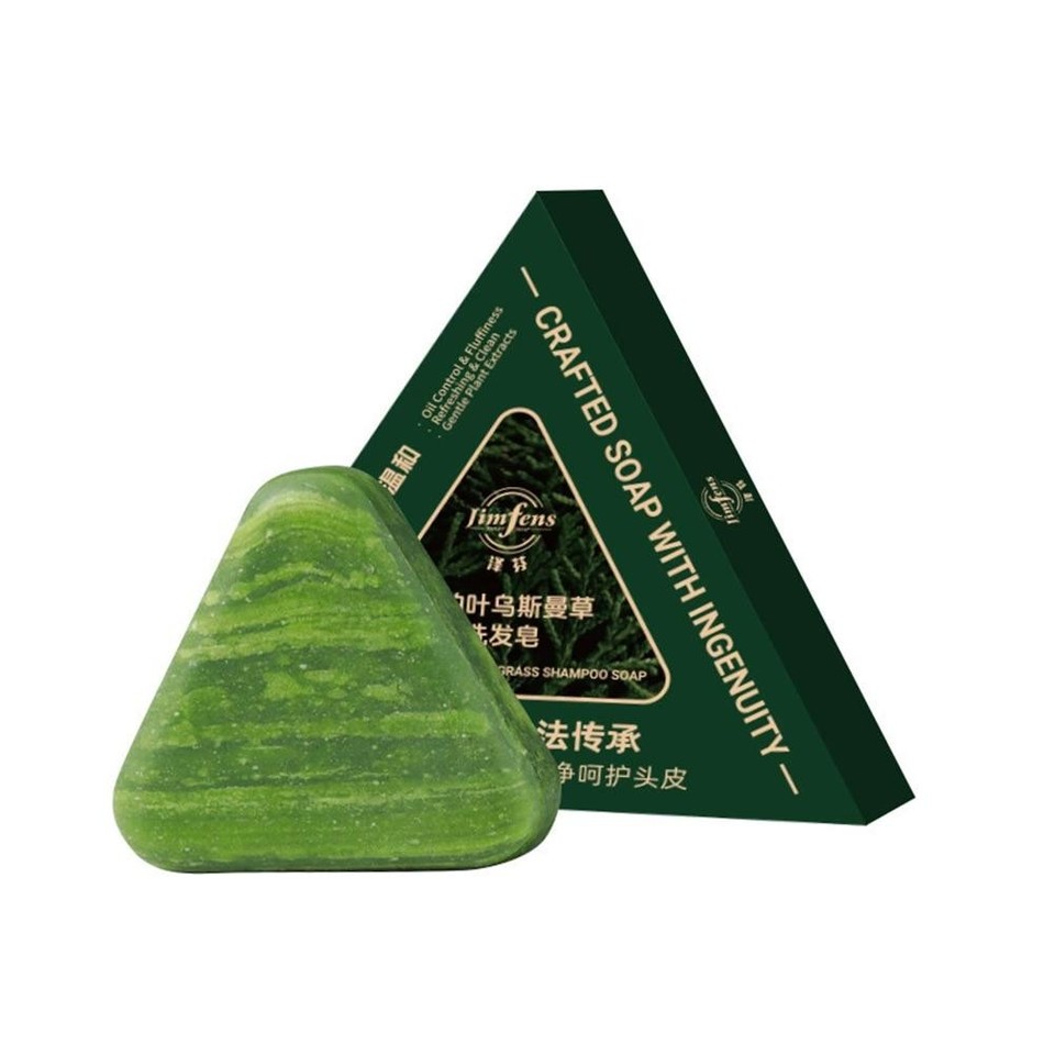 Nature Triangle Shampoo Bar Green Soap Shampoo Grass Shampoo Bar ...