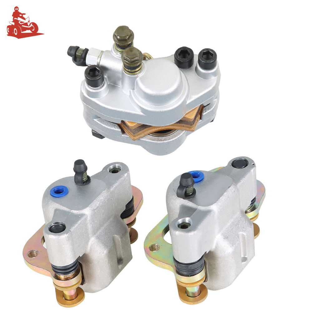 Front Rear Brake Calipers w/Pads For Polaris Scrambler 400 500 2x4 4x4 ...