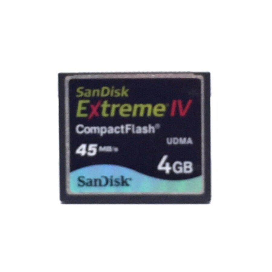 SanDisk 4 GB Extreme IV Compact Flash Memory Card - Grade A (SDCFX4 ...