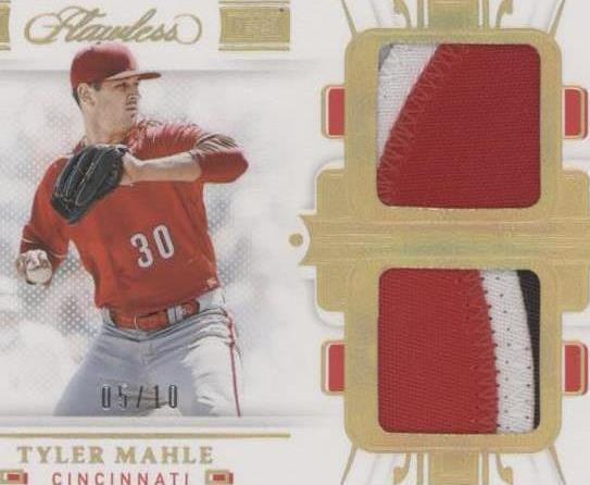 2021 Panini Flawless - Dual Patches Tyler Mahle #DP-TM Gold /10 (MEM ...