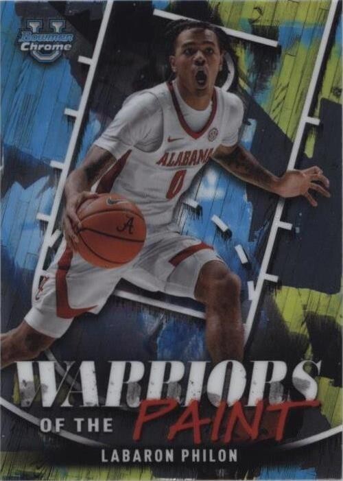 2024-25 Bowman University Chrome - Warriors of the Paint Labaron Philon ...