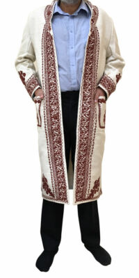 afghan coat pakol blanket white luxury mens long authentic traditional ...