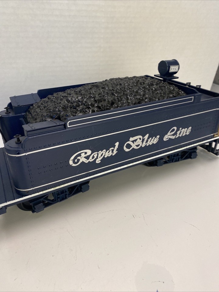 BACHMANN BIG HAULER ROYAL BLUE LINES 4-6-0 STEAM LOCOMOTIVE G SCALE ...