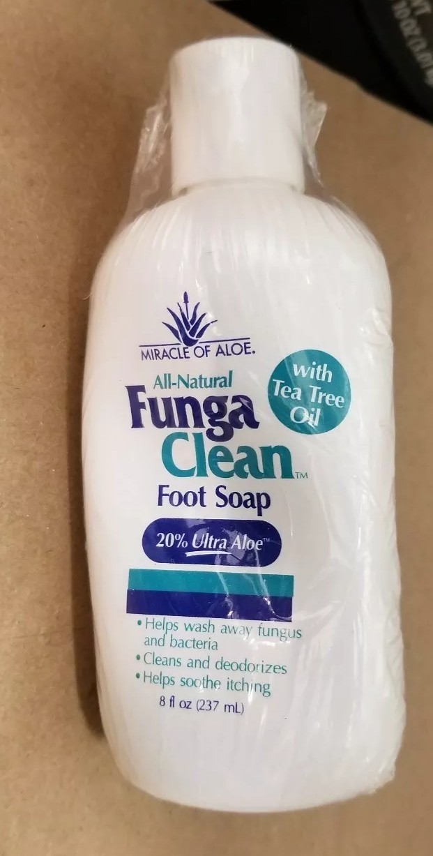Funga Clean Foot Soap 8 Oz 20 Ultra Aloe With Tea Tree Oil. for sale ...