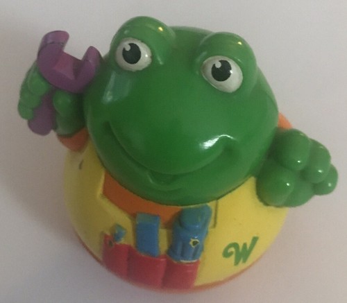 2003 2 1/2" Weebles Wobble Frog w/ Wrench Roly Poly Playskool Used | eBay