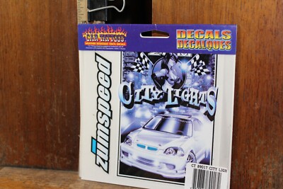 Vintage Decal Car Sticker Zum Speed Zumspeed City Lights | eBay