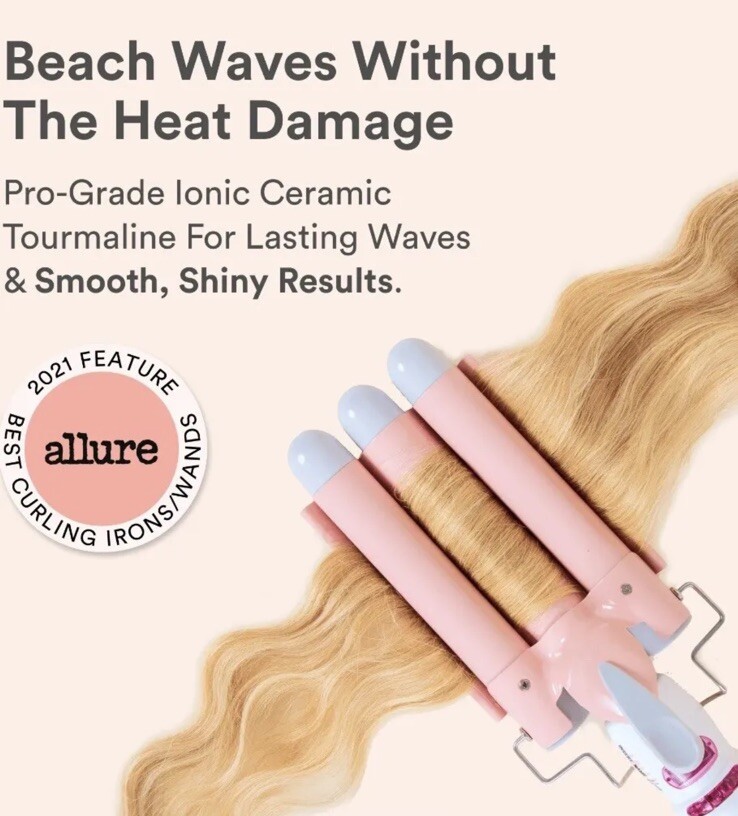 INH Insert Waves Here Deep Wave Iron 3 Barrel Hair Waver 25mm ...