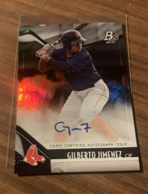 Gilberto Jimenez 2021 Bowman Platinum AUTO # TOP1, Boston Red Sox | eBay