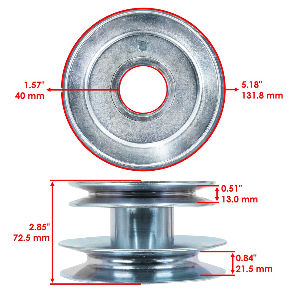 756-3107A 42" 50" 54" Deck Drive Pulley For Cub Cadet 19A40012 19A40013 ...