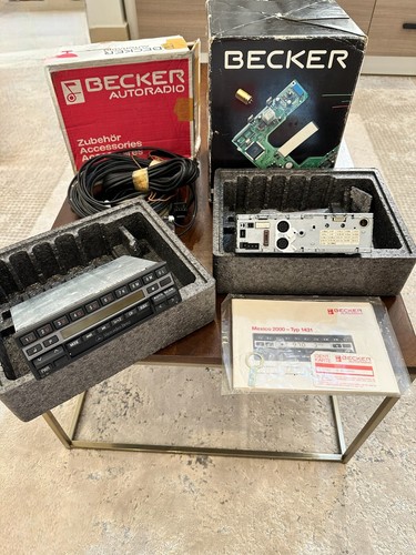 Backer Head unit, Amplifier, Cables , W126, W124, W140, R129. NOS Still ...