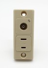 12V TV SOCKET & AERIAL POINT ARCHITRAVE FITTING BEIGE - CARAVAN ...