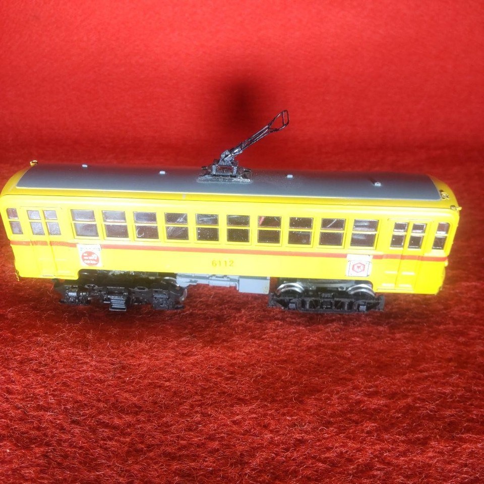 Ho Scale Streetcar Model Train Electric Trolley Car For Model Railroad ...