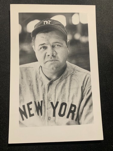 VINTAGE BABE RUTH REAL PHOTO PAULSON POSTCARD NEW YORK YANKEES NEAR ...