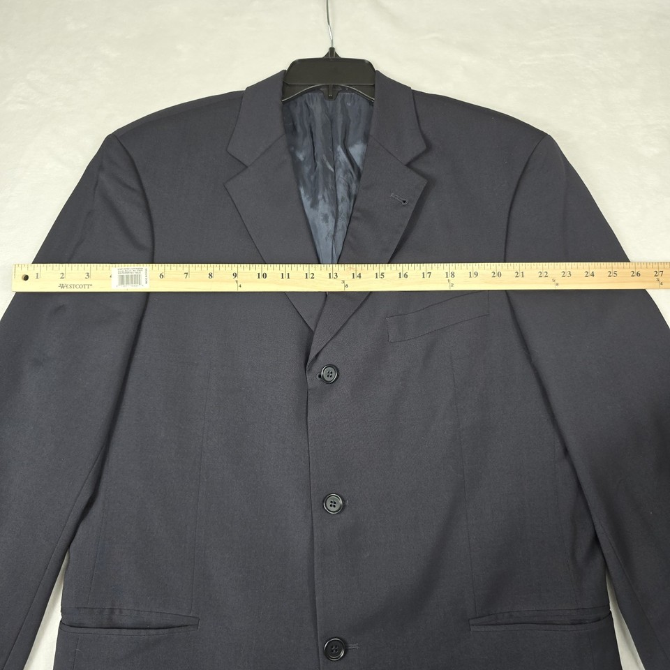 Hugo Boss Blazer Einstein Sigma Mens Size 52R Black 100% Wool Suit ...