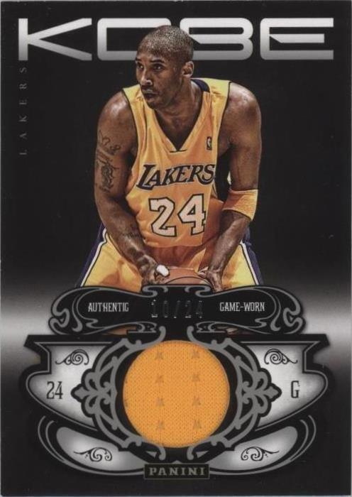 2012-13 Panini Kobe Anthology - Memorabilia Kobe Bryant #42 /24 (MEM ...