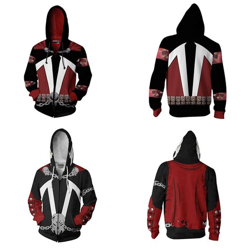 Spawn Al Simmons 3D Hoodies Cosplay Superhero Zip Sweatshirt Jacket ...
