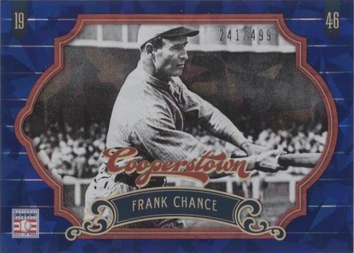 2012 Panini Cooperstown - Frank Chance #35 Blue Crystal Collection /499 ...