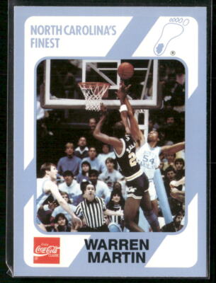 1989 Collegiate Collection North Carolina's Finest #140 Warren Martin ...
