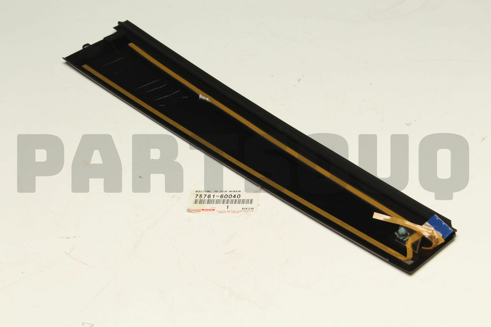 7576160040 Genuine Toyota MOULDING, REAR DOOR WINDOW FRAME, FRONT RH ...
