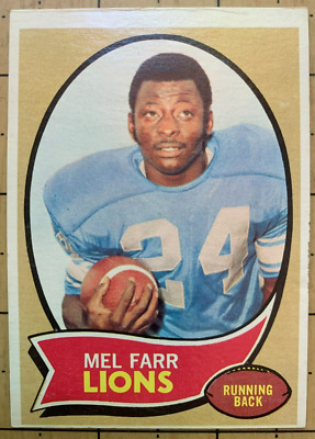1970 TOPPS FOOTBALL - MEL FARR #52 - DETROIT LIONS | eBay