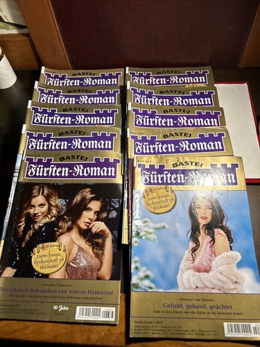 10 Newer 2024 German Romance Magazine Book Lot Fürsten Roman Read Twice ...