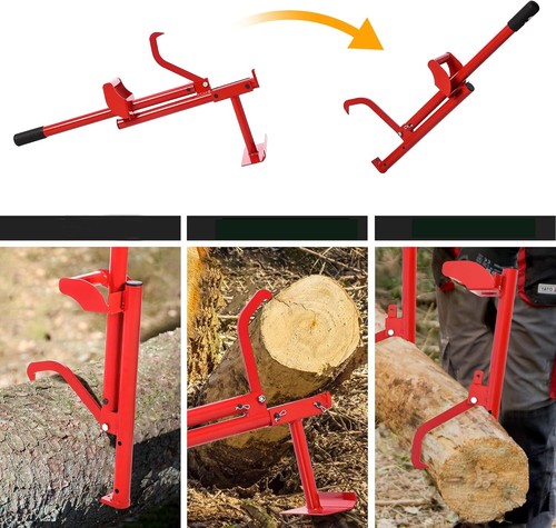 3 in 1 Logging Tools Log Lift Log Clamps Forestry Multi-Tool Firewood ...