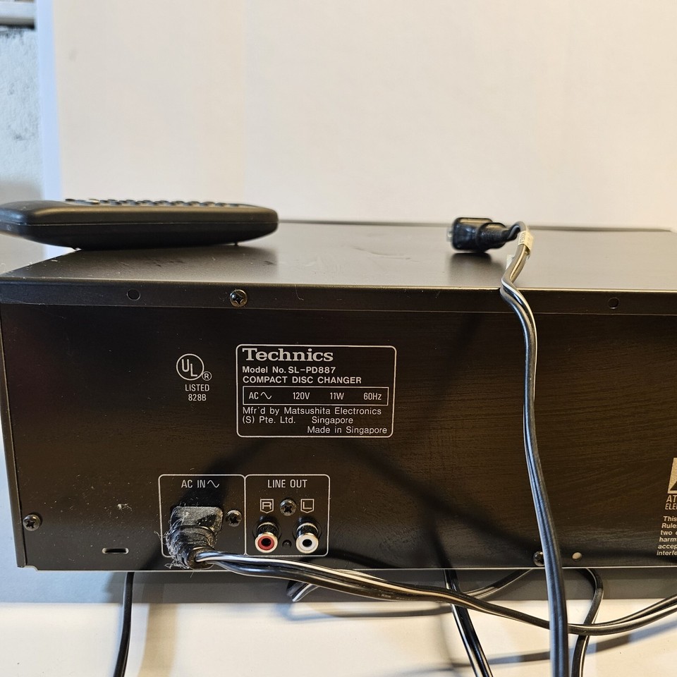 TECHNICS CD COMPACT DISC CHANGER 5 DISC ROTARY CHANGER SYSTEM SL-PD887 ...