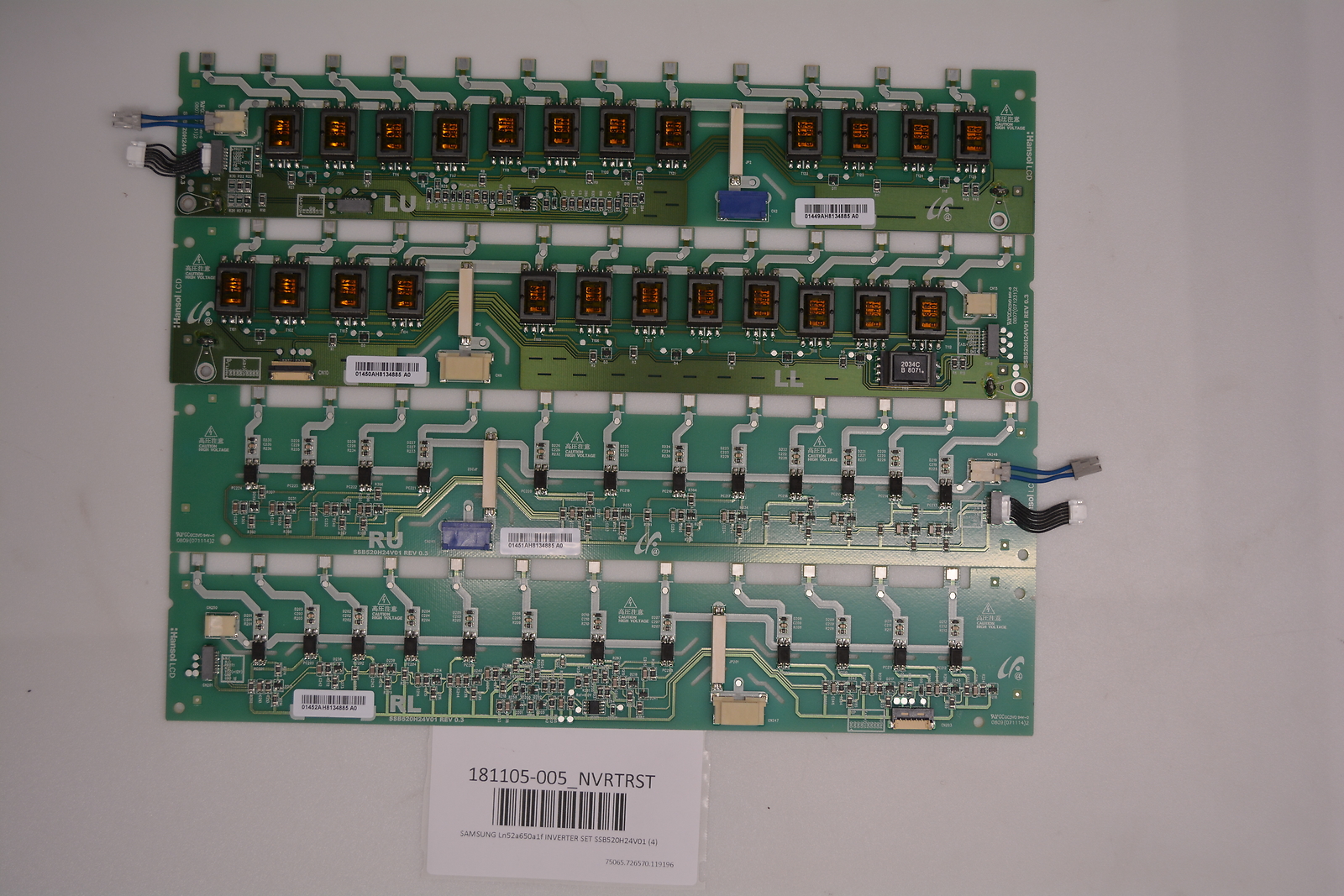 SAMSUNG LN52A650A1F INVERTER SET SSB520H24V01 (4) | eBay
