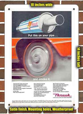 Metal Sign - 1967 Thrush Exhaust- 10x14 inches | eBay