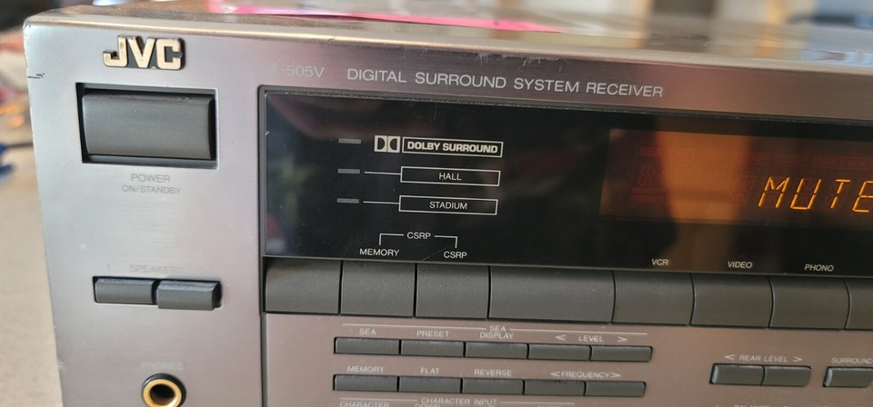 JVC RX-505V - 2 Channel 80 W Surround System Stereo Receiver AM FM ...