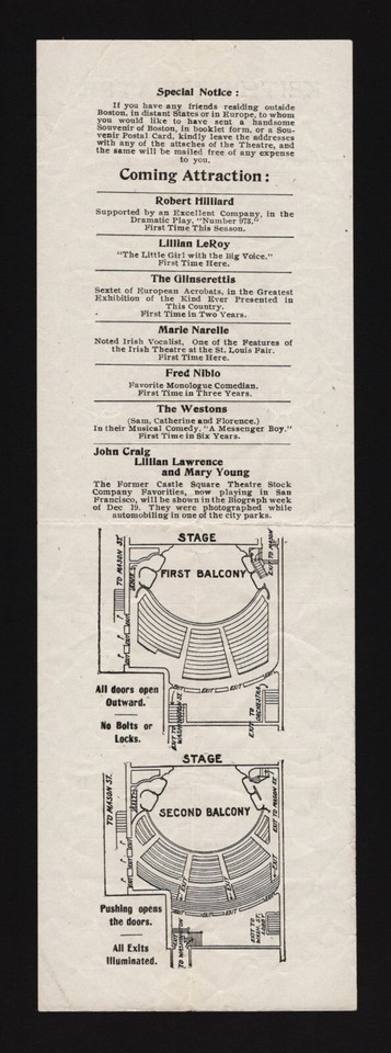 Keith's Theatre / ROBERT COLE and J. ROSAMOND JOHNSON 1904 Vaudeville Broadside | eBay