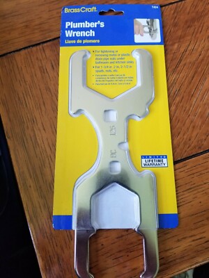 BrassCraft Plumber's Wrench T424 Steel Combo Tool Fits 1-3/4", 2", 2-1/ ...