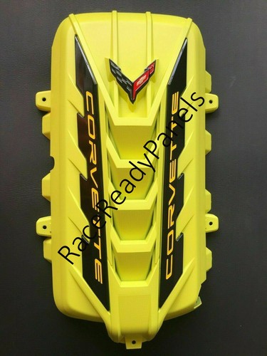 2020/24 CORVETTE C8 ENGINE COVER ACCELERATE YELLOW NEW O.E.M. | eBay