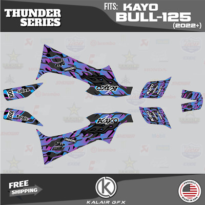 Graphics Kit for Kayo ATV AU125 or Bull125 All Years Thunder - CM | eBay