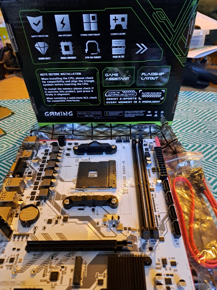 MACHINIST AMD B450 Motherboard DDR4 AM4 Supports Ryzen 1st to 5th gen ...
