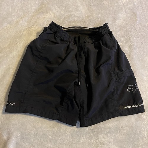 Fox Racing Shorts Men Small Black Cargo Padded Shell Motocross Biking ...