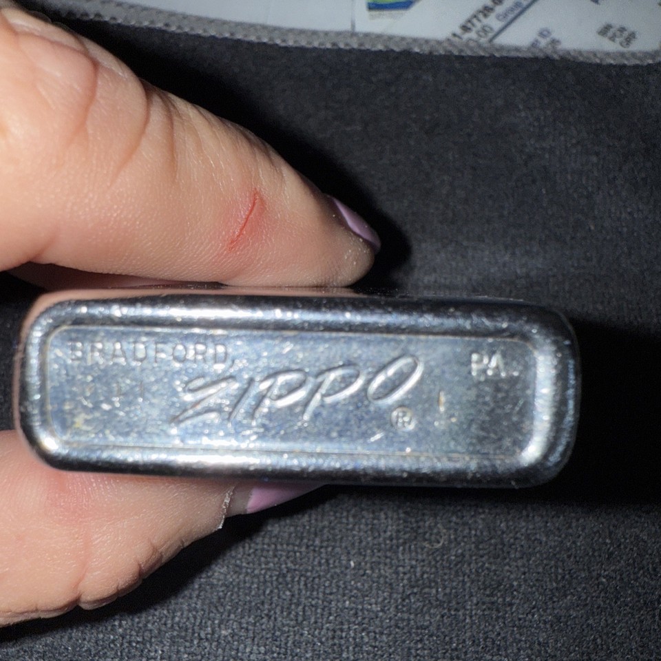 Zippo Vintage 1955-1979 Polished Chrome Lighter Custom Engraving. RARE ...