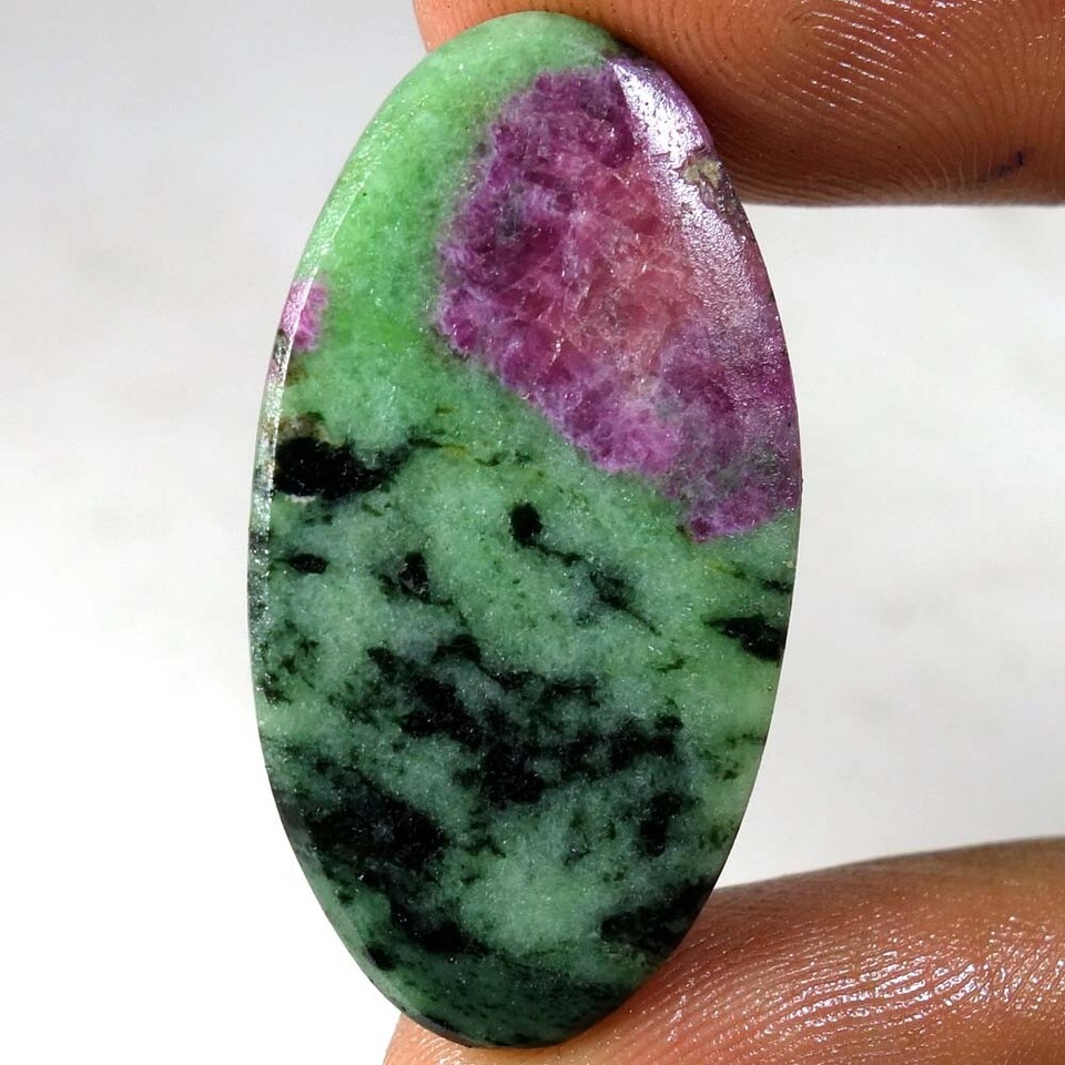 50.35Cts 100% Natural Ruby Zoisite Loose Gemstone Oval Cabochon 19x 35x 07mm | eBay