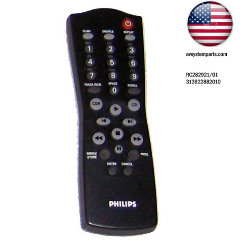 Philips RC282921/01 CDR Remote Control CDR570 CDR600 CDR700 CDR770 ...