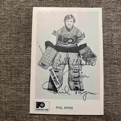Phil Myre Vintage Hand Signed Autograph Auto Postcard Philadelphia ...