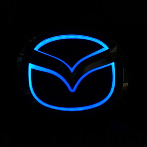 Blue 5D Front Grill LED Light Emblem Illuminated Logo Badge for Mazda ...