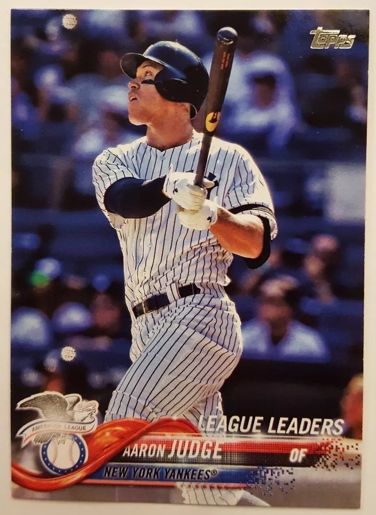 2018 Aaron Judge Topps Series One League Leaders New York Yankees #111 ...