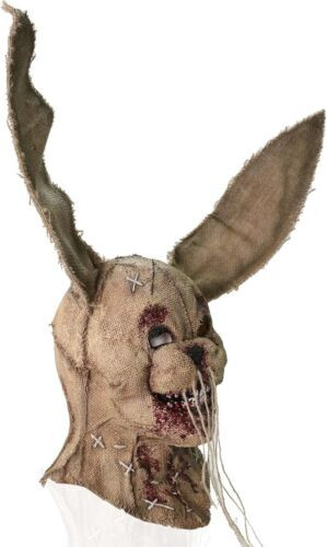 Scary Bunny Mask Halloween Bloody Scarecrow Mask Burlap Sack Rabbit ...