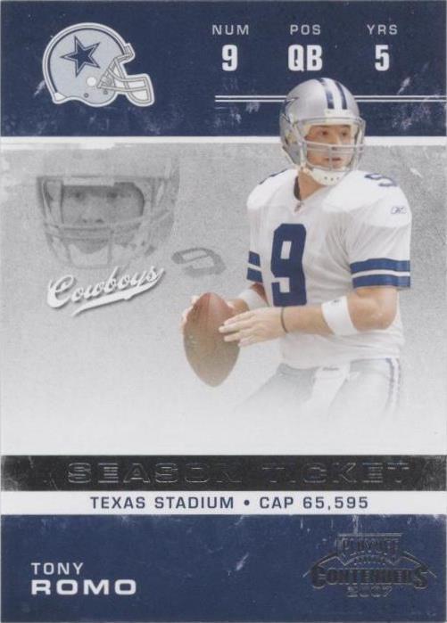 2007 Playoff Contenders - Tony Romo #27 for sale online | eBay