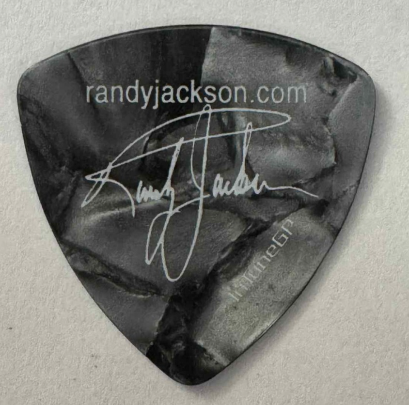 ZEBRA / RANDY JACKSON Signature Guitar Pick - Tour | eBay