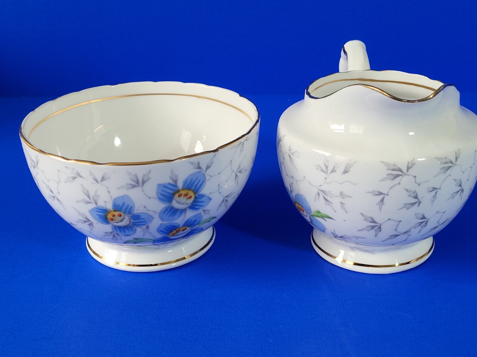 Sutherland H M Bone China Tea Set. Blue Flowers. 21 Piece | eBay UK