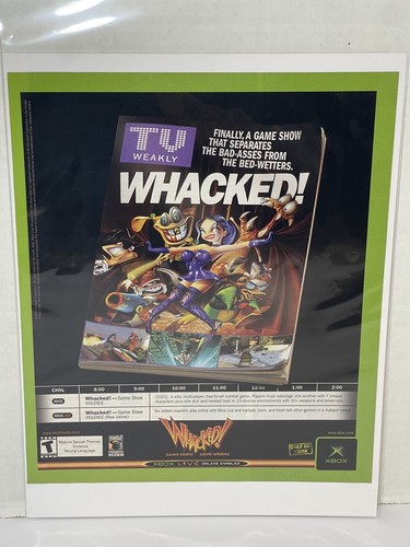 Whacked Game Show Xbox - Game Print Ad / Poster Promo Art 2002 | eBay