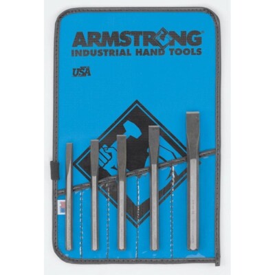 NEW Armstrong Tools USA 70-564 5pc Cold Chisel Set in Kit Bag ...