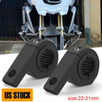 2PCS Motorcycle Headlight Fog Spot Light Bracket Mount Fork Clamp ...
